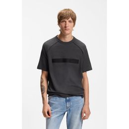Hugo Herren Hugo T-Shirt &raquo;Dalik&laquo; Rundhalsausschnitt, Relaxed Fit, gro&szlig;er Badge XL