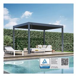 Weide Classic Pavillon Terrassen&uuml;berdachung Aluminium 3 X 4 M Anthrazit