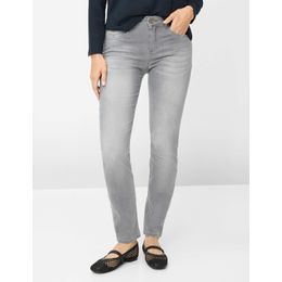 Brax Damen Five-Pocket-Hose Style SHAKIRA USED LIGHT GREY, denim hellgrau, Gr. 36