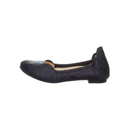 Think! Leder-Ballerinas "Balla" in Dunkelblau - 43% | Gr&ouml;&szlig;e 39 | Damen-ballerinas