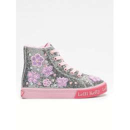 Lelli Kelly Sneakers "Taylor M." in Silber/ Rosa - 72% | Gr&ouml;&szlig;e 28 | Kindersneakers