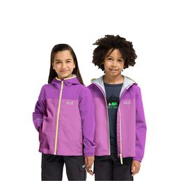 Jack Wolfskin Regenjacke "Adventuretribe" in Lila - 36% | Gr&ouml;&szlig;e 164 | Kinder-outdoor-jacken