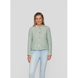 Rabe Blazer in T&uuml;rkis/ Wei&szlig; - 70% | Gr&ouml;&szlig;e 40 | Damenjacken