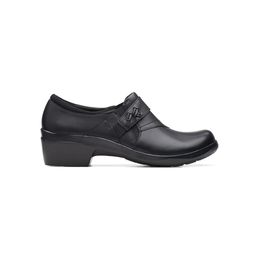 Clarks Leder-Halbschuhe "Angie Pearl" in Schwarz - 56% | Gr&ouml;&szlig;e 37,5 | Damen-schuhe-halbschuhe