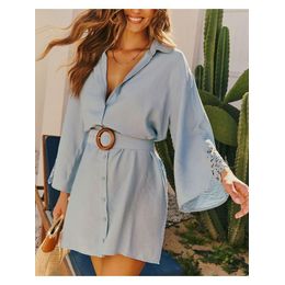 Milan Kiss Kleid in Hellblau - 60% | Gr&ouml;&szlig;e S | Damen-kleider
