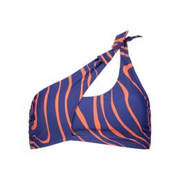 Buffalo Bikini-Oberteil in Dunkelblau/ Orange - 73% | Gr&ouml;&szlig;e 40C/D-Cup | Damen-bademode