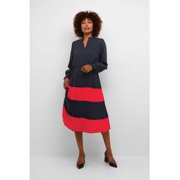 Culture Kleid "Betty" in Anthrazit/ Rot - 65% | Gr&ouml;&szlig;e L | Damen-kleider