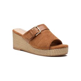 Foreverfolie Pantoletten in Camel - 61% | Gr&ouml;&szlig;e 39 | Damen-pantoletten