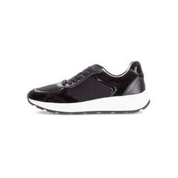 Gabor Leder-Sneakers in Schwarz - 59% | Gr&ouml;&szlig;e 38 | Damen-sneakers