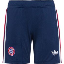 Adidas FC Bayern M&uuml;nchen 26-27 Ausw&auml;rts Fu&szlig;ballshorts Kinder - Gr&ouml;&szlig;e 128 - blau