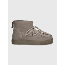 INUIKII Leder-Winterboots "Classic Low" in Grau - 36% | Gr&ouml;&szlig;e 41 | Damen-stiefel
