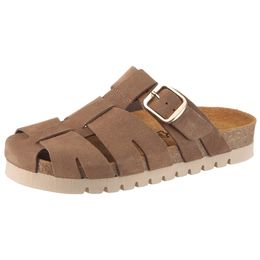 ANISTON SHOES Damen Clog, Gr. 36braun, Veloursleder, unifarben, Schuhe, Sommerschuh, Hausschuh, Urlaubsschuh - NEUE KOLLEKTION