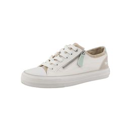 Mustang Shoes Sneakers "Ulla" in Wei&szlig;/ Beige - 51% | Gr&ouml;&szlig;e 36 | Damen-sneakers