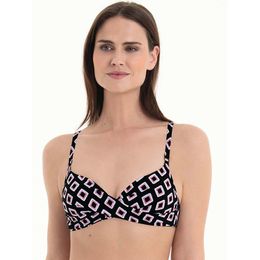 Anita Bikini-Oberteil in Schwarz/ Pink - 83% | Gr&ouml;&szlig;e 36C-Cup | Damen-bademode