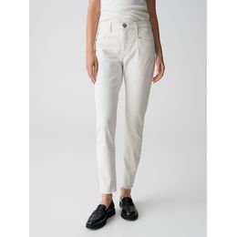 Opus Jeans "Evita" - Slim fit - in Wei&szlig; - 45% | Gr&ouml;&szlig;e 38/L28 | Damenjeans