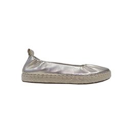 H&ouml;gl H&ouml;gl Leder-Espadrilles in Silber - 50% | Gr&ouml;&szlig;e 35 | Damen-schuhe-halbschuhe