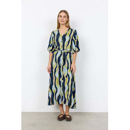soyaconcept Kleid "Cammi" in Dunkelblau/ Hellblau/ Gr&uuml;n - 61% | Gr&ouml;&szlig;e S | Damen-kleider