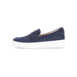 Gabor Leder-Slipper in Dunkelblau - 56% | Gr&ouml;&szlig;e 38,5 | Damen-schuhe-halbschuhe