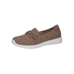 Caprice Leder-Slipper in Taupe - 42% | Gr&ouml;&szlig;e 36 | Damen-schuhe-halbschuhe