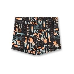 Sanetta Badehose in Khaki/ Schwarz/ Orange - 15% | Gr&ouml;&szlig;e 116 | Kinder-bademode