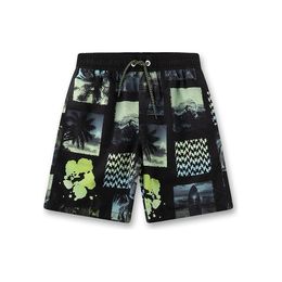 Sanetta Badeshorts in Schwarz/ Gr&uuml;n - 38% | Gr&ouml;&szlig;e 152 | Kinder-bademode