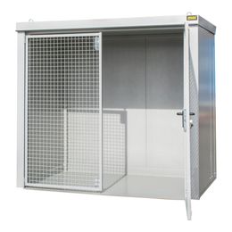 Bauer S&uuml;dlohn Gasflaschen-Container GFC-B M3, lackiert, Grauwei&szlig; (4477-33-0000-9002)