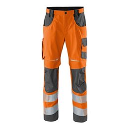 K&Uuml;BLER WORKWEAR K&uuml;bler PSA Reflectiq Hose 2207 warnorange/anthrazit 64 ; K&uuml;bler Workwear (2207 8340-3797-64)