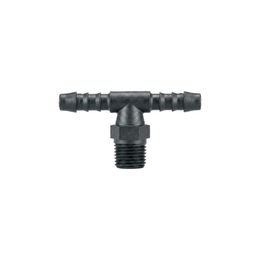 Riegler T-Einschraubstutzen, R 1/4 a., f&uuml;r Schlauch LW 4 mm, SW 14, PA 6 (32.241)