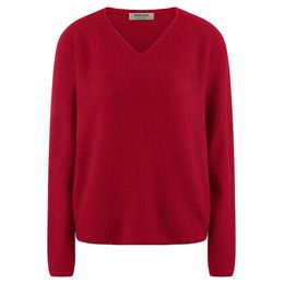 Peter Hahn - V-Pullover aus 100% Kaschmir, rot, Gr. 44 / L - Kaschmir