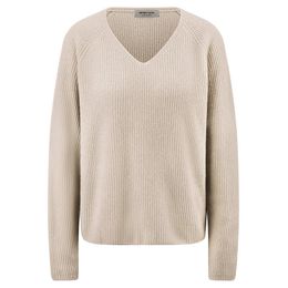 Peter Hahn - V-Pullover aus 100% Kaschmir, beige, Gr. 36 / S - Kaschmir