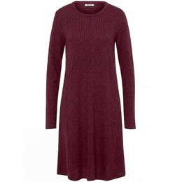 Peter Hahn - Strickkleid mit Rundhals-Ausschnitt, rot, Gr. 50 / XL - Schurwolle