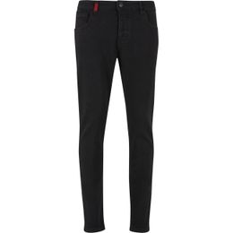 2Y Premium Damen Bequeme Jeans "2Y Premium 2Y ALEJANDRO BASIC SLIM FIT JEANS"schwarz, Gr. 33, unifarben, 98% Baumwolle, 2% Elasthan, Jeans