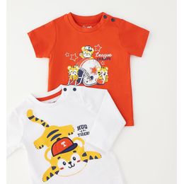 IDO Jungen T-Shirt "BABY BOY SWEATER", orange, Gr. 86, 100% Baumwolle, Shirts