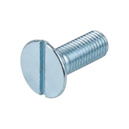 DIN 921 Flachkopfschraube VG M5x6 Stahl 4.8 galvanisch verzinkt Schlitz m. gro&szlig;em Kopf ; Industrial Quality Supplies (009215100050006)