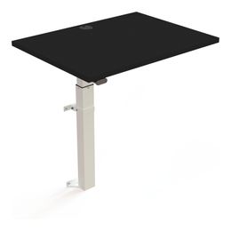 STIER Steh-Tisch 501-9 elektrisch h&ouml;henverstellbar Wandmontage 80 x 60 cm Schwarz (907784)