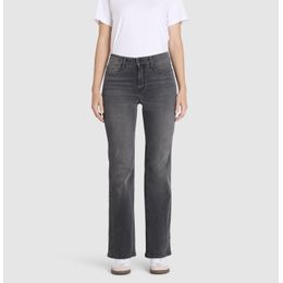 MAC Damen Bootcut-Jeans "LAURA"authentic carbon wash, Gr. 48, Denim/Jeans, Obermaterial: 89% Baumwolle, 8% Polyester, 3% Elasthan, Jeans,