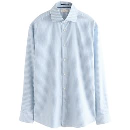 next Button Up Shirt male size XL Light blue / White