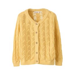 Lil'atelier Strickjacke M&auml;dchen Gr&ouml;&szlig;e 116 gelb