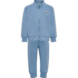 Hummel Jogginganzug Jungen Gr&ouml;&szlig;e 98 creme / pastellblau / schwarz