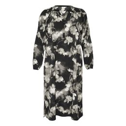 Kaffe Curve Kleid Damen Gr&ouml;&szlig;e 52 grau / schwarz Sommerkleid