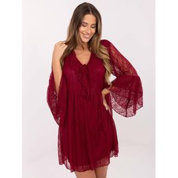 Madnezz House Kleid Damen Gr&ouml;&szlig;e 38/40 bordeaux Sommerkleid