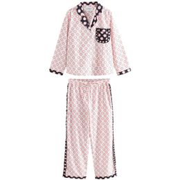 Cath Kidston Pyjama Damen Gr&ouml;&szlig;e 6XL rosa / pastellpink / schwarz Sommerkleid