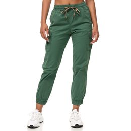 Tazzio Cargohose 'F600' Damen Gr&ouml;&szlig;e 34 gr&uuml;nmeliert