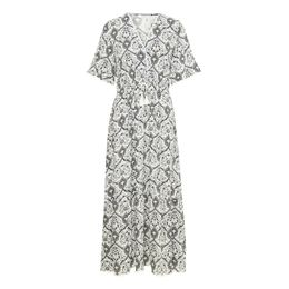 B.Young Kleid 'Halba' Damen Gr&ouml;&szlig;e 38 grau / wei&szlig; Sommerkleid