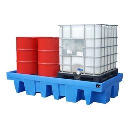 Bauer S&uuml;dlohn GREEN-LINE PE-Auffangwanne WP-PE 8/11, aus robustem Polyethylen, Blau (4520-18-0000-0000)