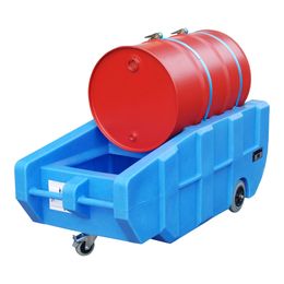 Bauer S&uuml;dlohn GREEN-LINE Fahrbare PE-Auffangwanne WPT 230, aus robustem Polyethylen, Blau (4520-35-0000-0000)