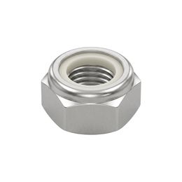 Selbstsichernde Sechskantmutter ISO 10511 M 6 x 1 Edelstahl A4 blank ; Industrial Quality Supplies (105119400060000)