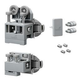 Hettich Set WLL PC, mittel, o. SA , rechts, grau (9339369)