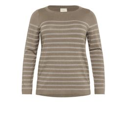Kaffe Curve Pullover 'KClinia' Damen Gr&ouml;&szlig;e 5XL/6XL chamois / dunkelbeige