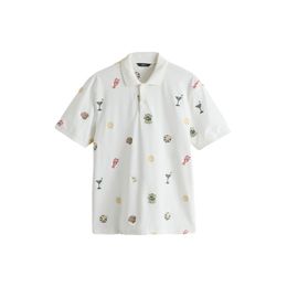 next Poloshirt Herren Gr&ouml;&szlig;e XXXL braun / kiwi / rot / wei&szlig;